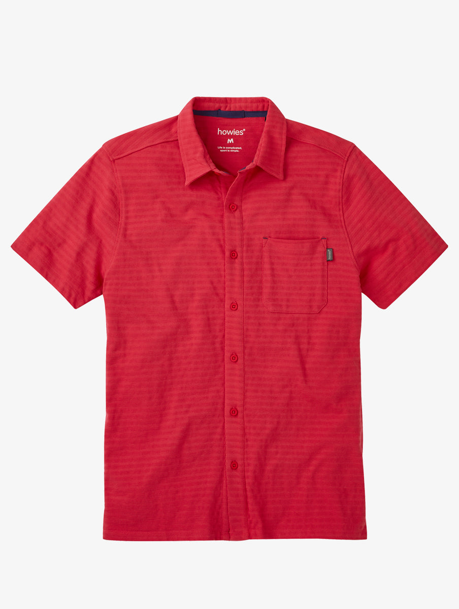 howies - Men's Arian Short Sleeved Shirt / Chrysanthemum