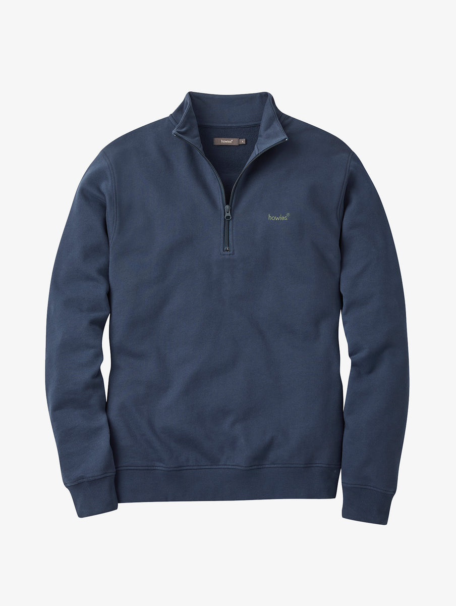 howies - Men's Morien Organic Funnel Neck Sweater / Black Iris